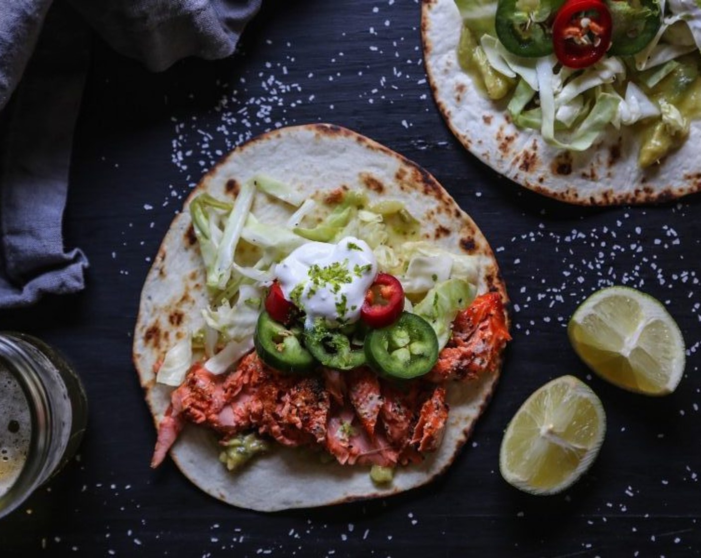 Cuban Spiced Sockeye Tacos with Lime Crema - SideChef