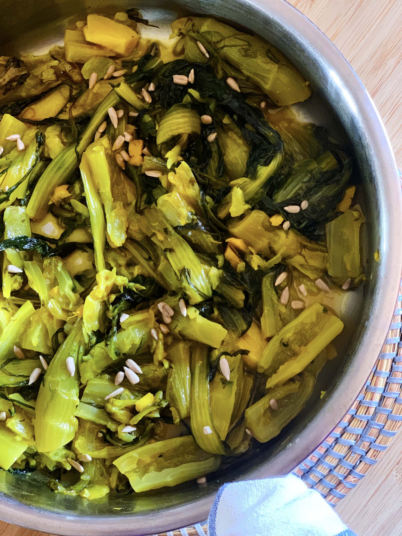 Sautéed Chicory with Turmeric, Ginger, and Lemon Recipe | SideChef