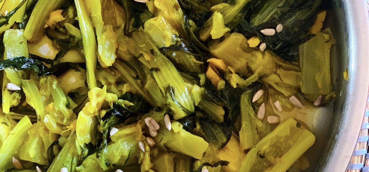 Sautéed Chicory with Turmeric, Ginger, and Lemon Recipe | SideChef