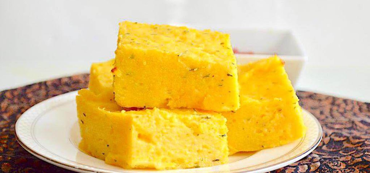 Baked Garlic Herb Polenta Squares Recipe | SideChef