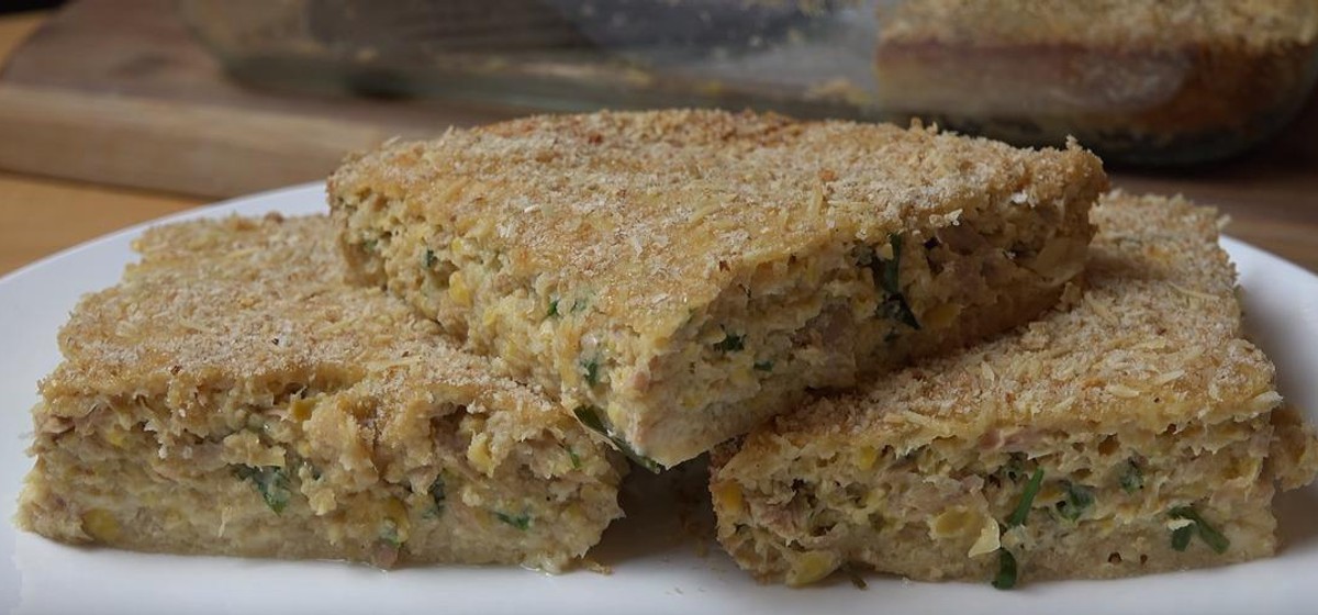 Tuna and Corn Crustless Quiche Slice Recipe | SideChef