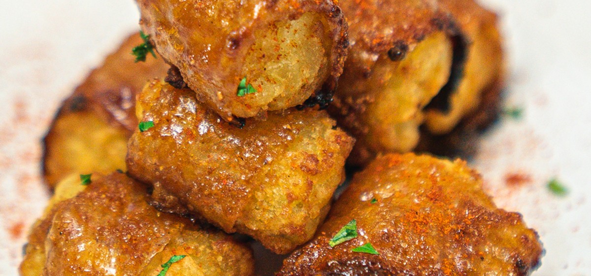 Vegan Bacon-Wrapped Tater Tots Recipe | SideChef