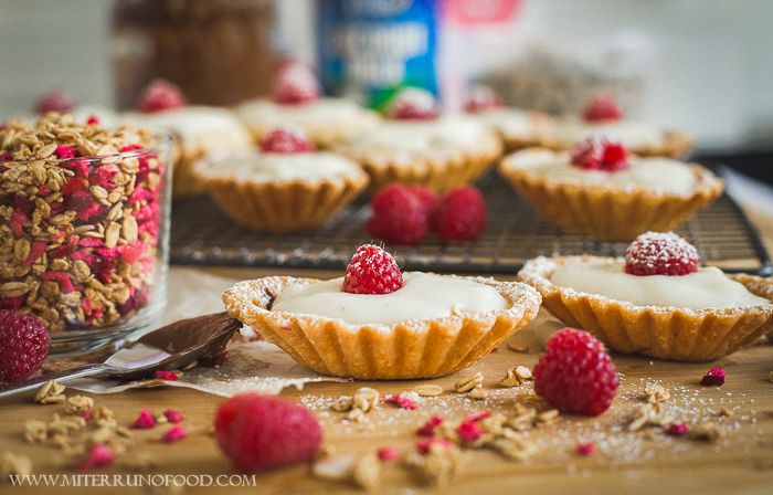 Easy Nutella, Coconut, and Raspberry Tarts Recipe | SideChef