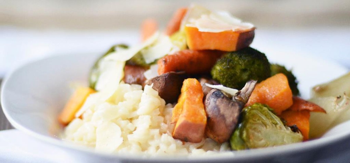 Baked Risotto with Roasted Vegetables Recipe | SideChef