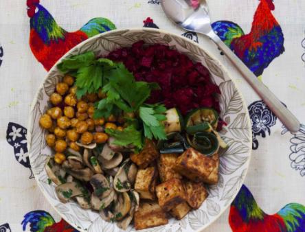 Buddha Bowl with Beet Rice Recipe | SideChef