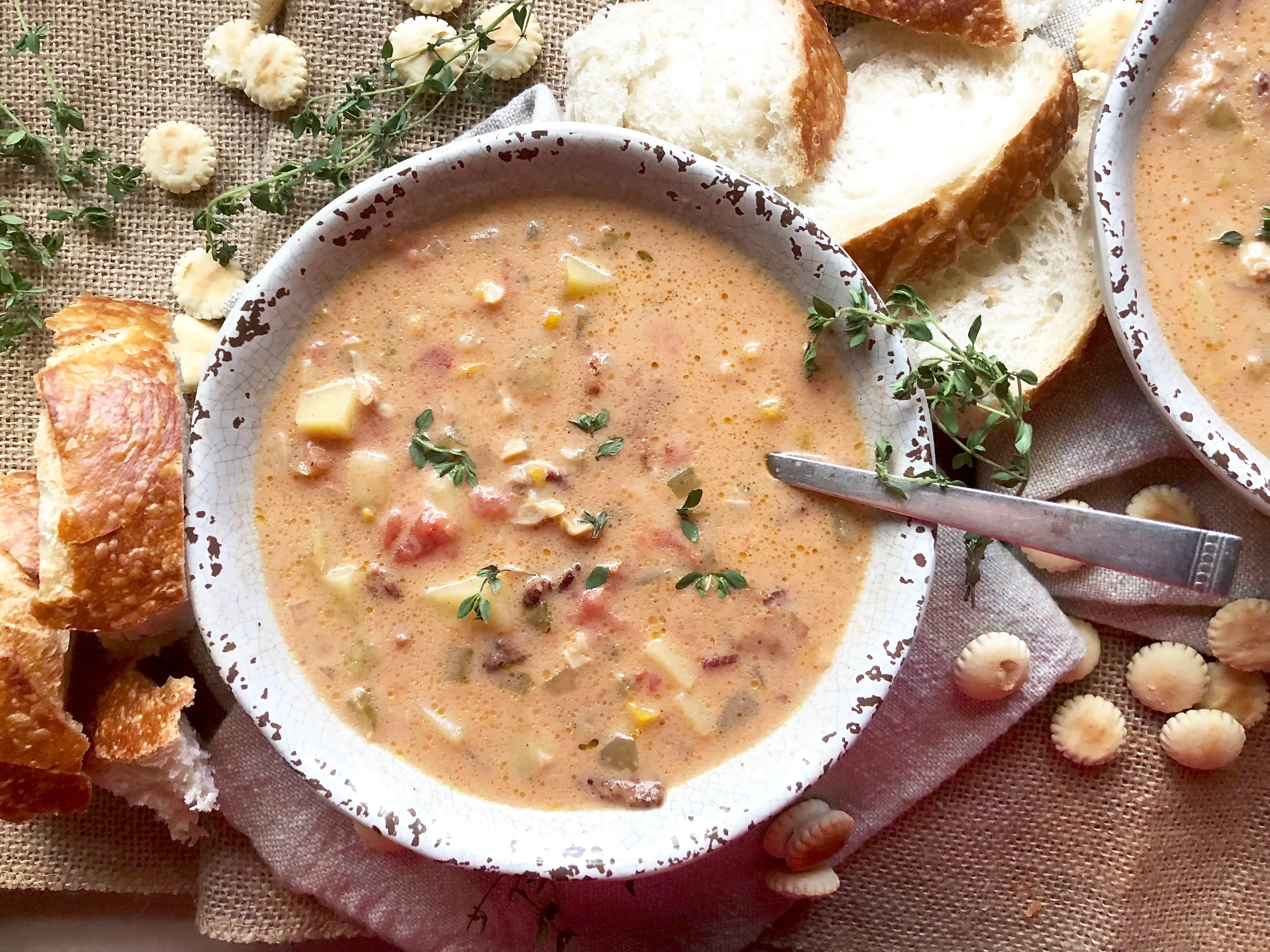 New Manhattan Clam Chowder Soup Recipe | SideChef