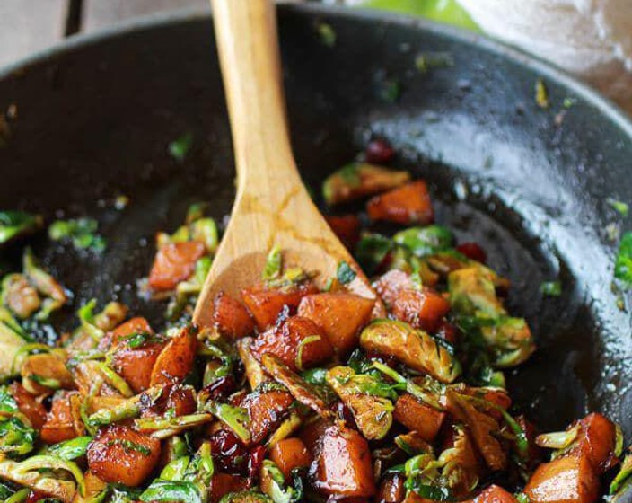 Cranberry, Butternut Squash & Brie Skillet Nachos Recipe | SideChef