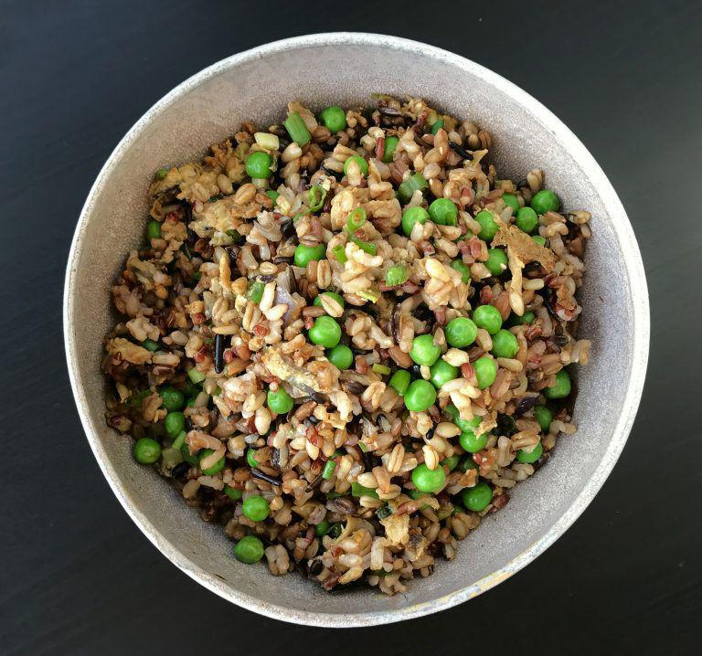 Fried Rice Loaded with Peas Recipe | SideChef