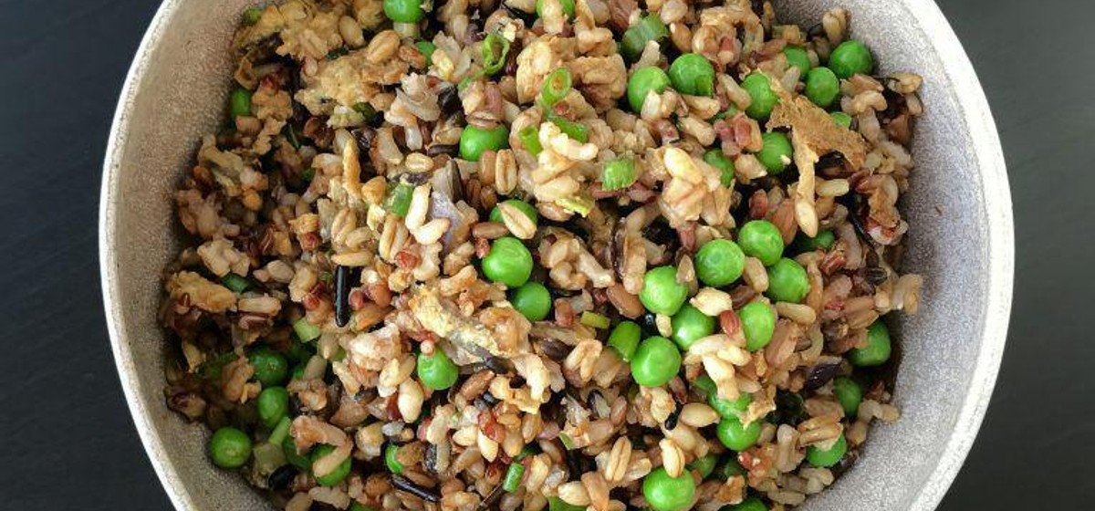 Fried Rice Loaded with Peas Recipe | SideChef