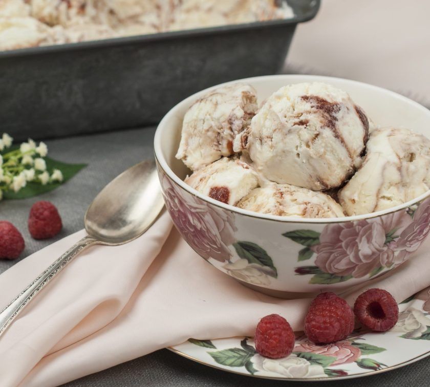 Balsamic Raspberry Ripple Ice Cream Recipe | SideChef
