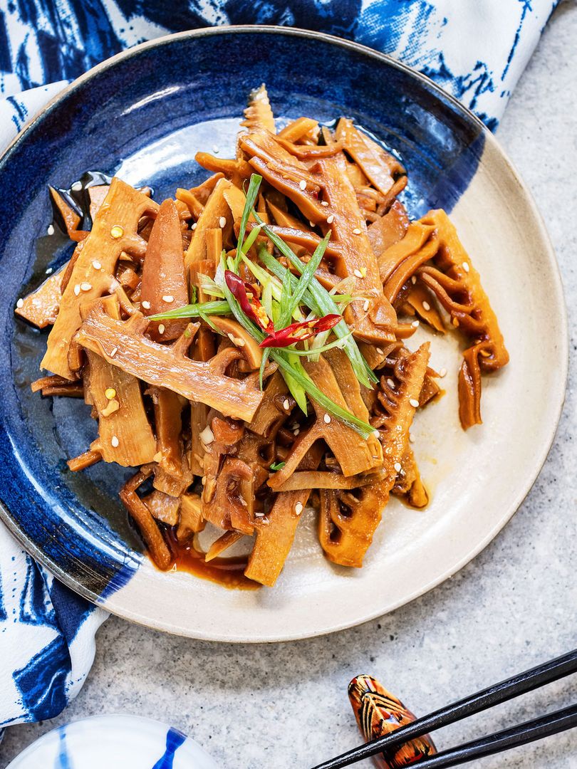 Braised Bamboo Shoots with Soy Sauce Menma