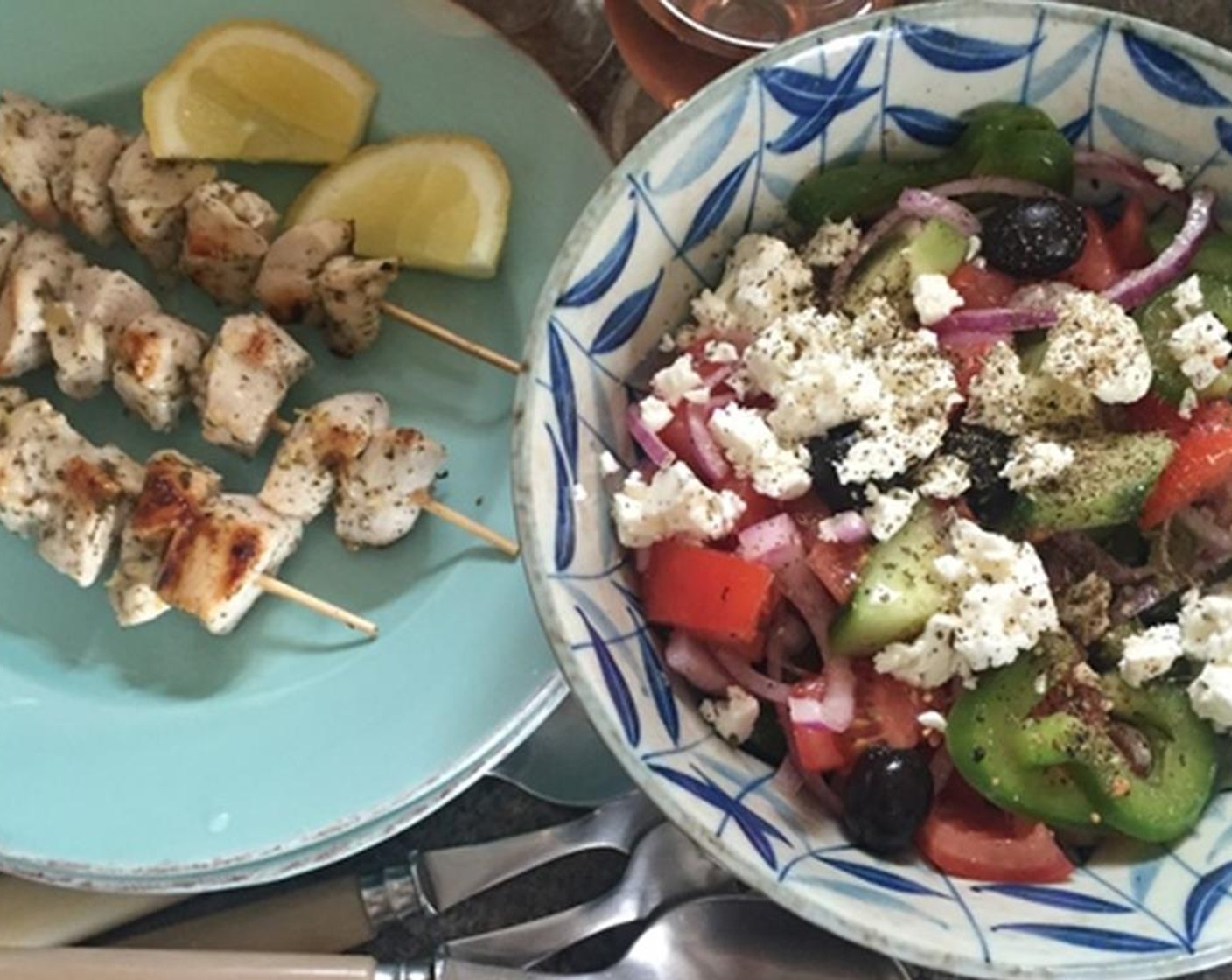Simplest Souvlaki and Greek Salad Recipe | SideChef