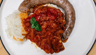 Pap & Sheba with Grilled Sausage Recipe | SideChef