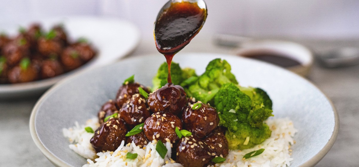 Quick Teriyaki Meatball Rice Bowl Recipe | SideChef