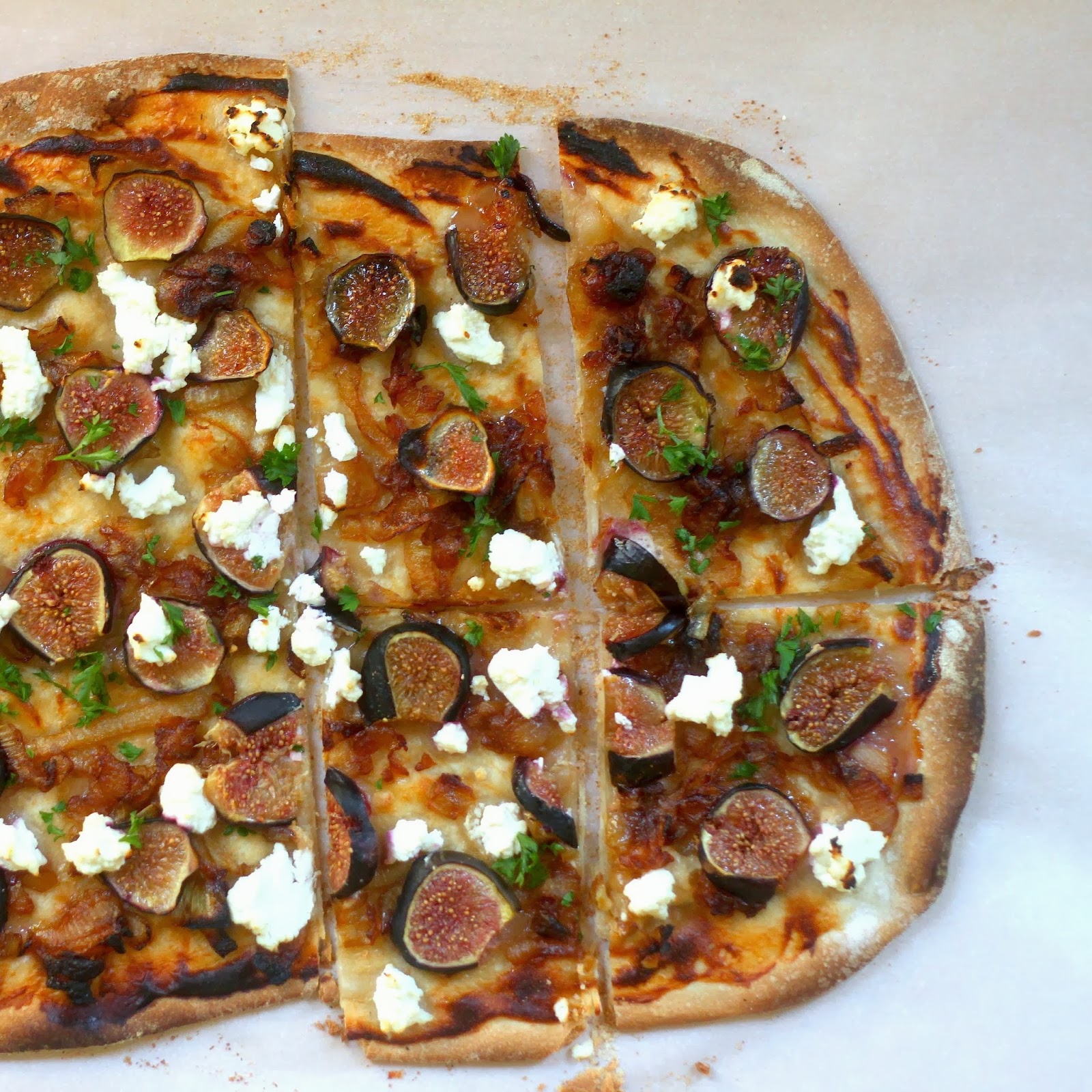 Fig and Goat Cheese Flammekueche (Tarte Flambée) Recipe | SideChef