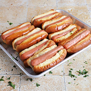 Loaded Cheesy Baked Hot Dogs Recipe | SideChef
