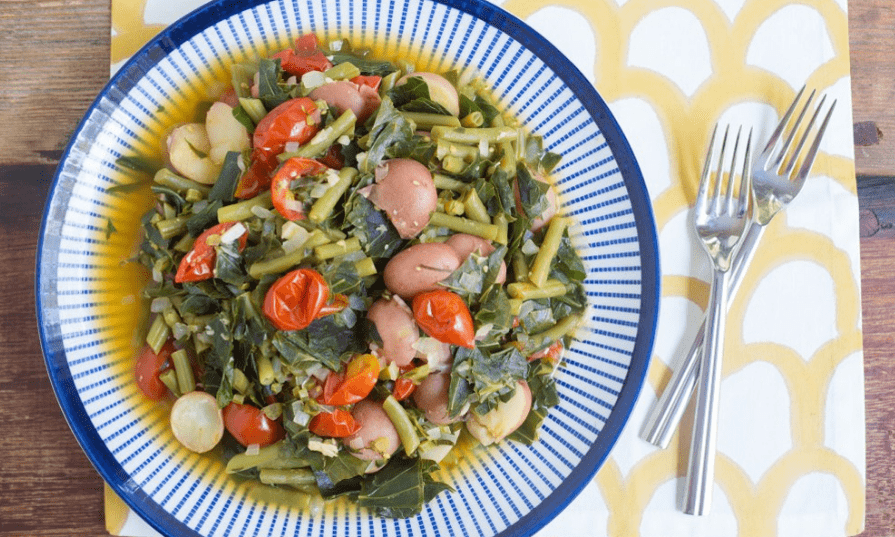 New Potato and Green Bean Tomato Ragout Recipe | SideChef