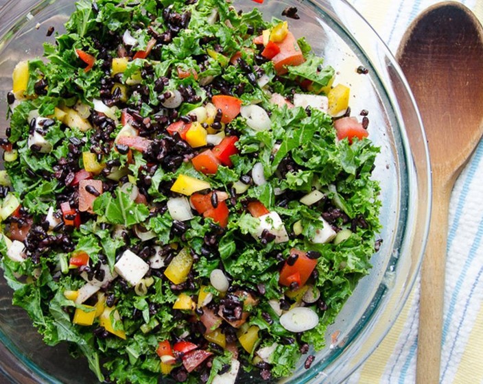 Tangy Italian Black Rice Salad Recipe | SideChef