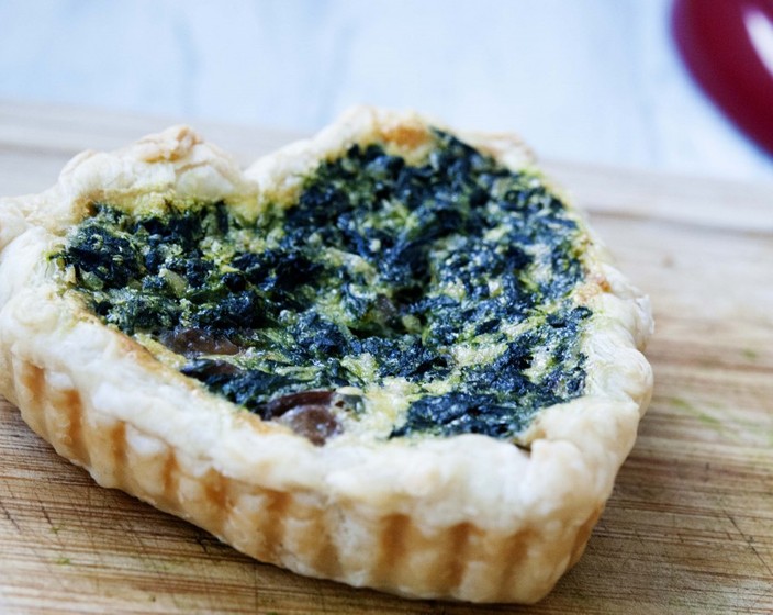 Heart-Shape Quiche and Vol-au-Vent Recipe | SideChef