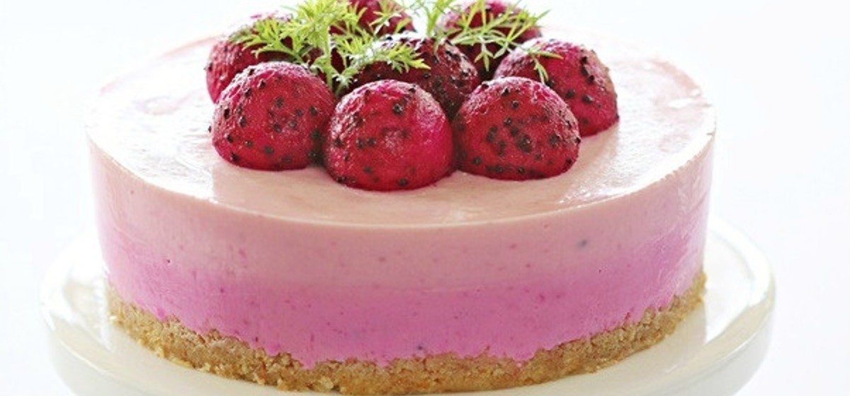 Red Dragon Fruit Cheesecake Recipe | SideChef