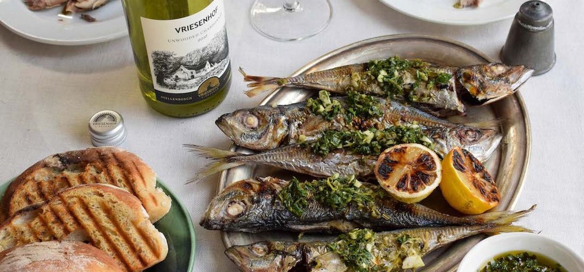 Grilled Maasbanker with Salsa Verde Recipe | SideChef