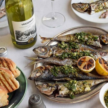 Grilled Maasbanker with Salsa Verde Recipe | SideChef