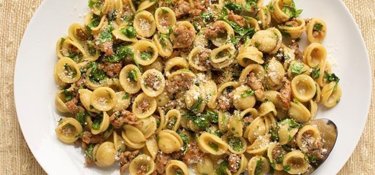 One Pan Orecchiette Pasta with Turkey Sausage Recipe | SideChef