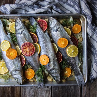 Citrus Fennel Whole Roasted Fish Recipe | SideChef