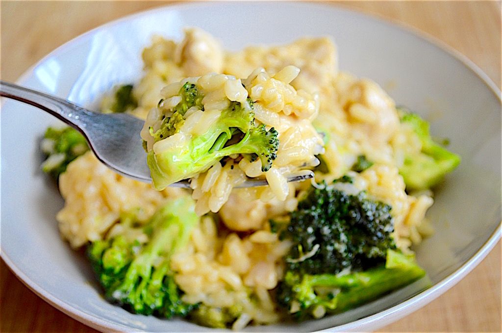 Chicken, Broccoli, and Cheddar Risotto Recipe | SideChef