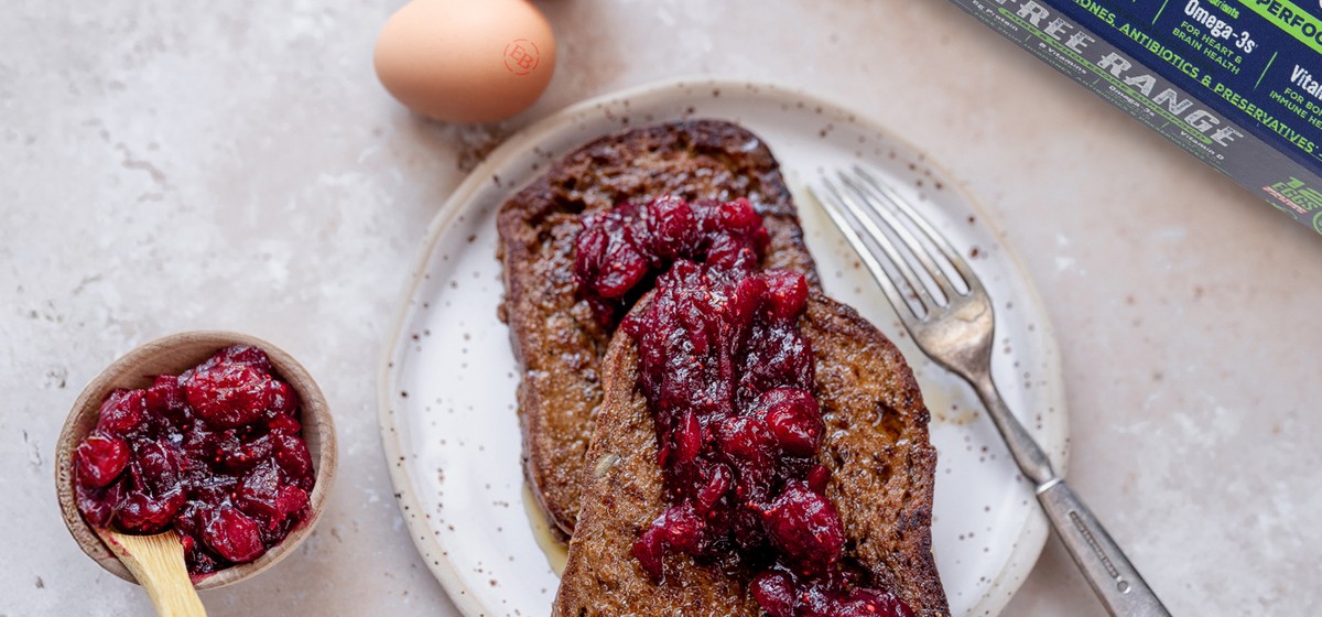Spiced French Toast with Cranberry Compote Recipe | SideChef