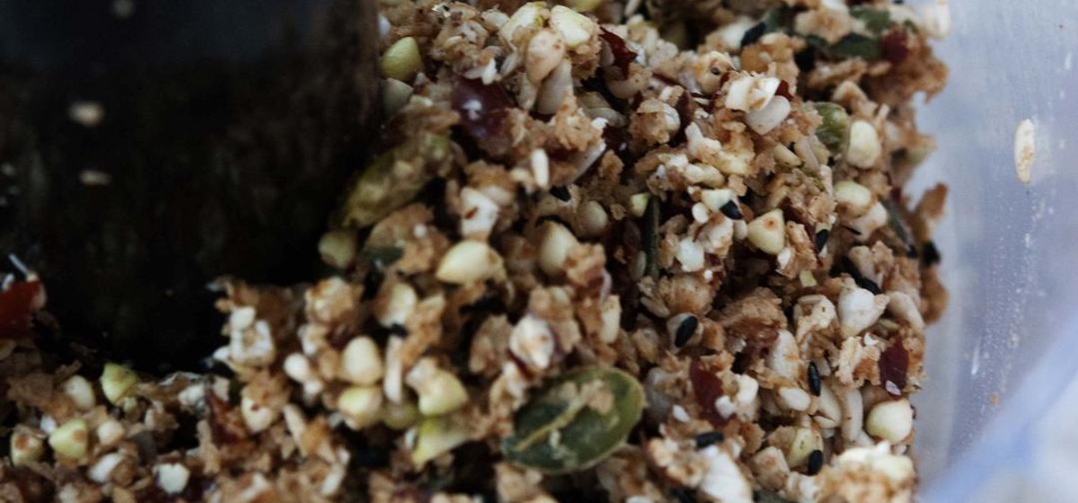 Buckwheat Muesli with Spirulina Coconut Yogurt Recipe | SideChef