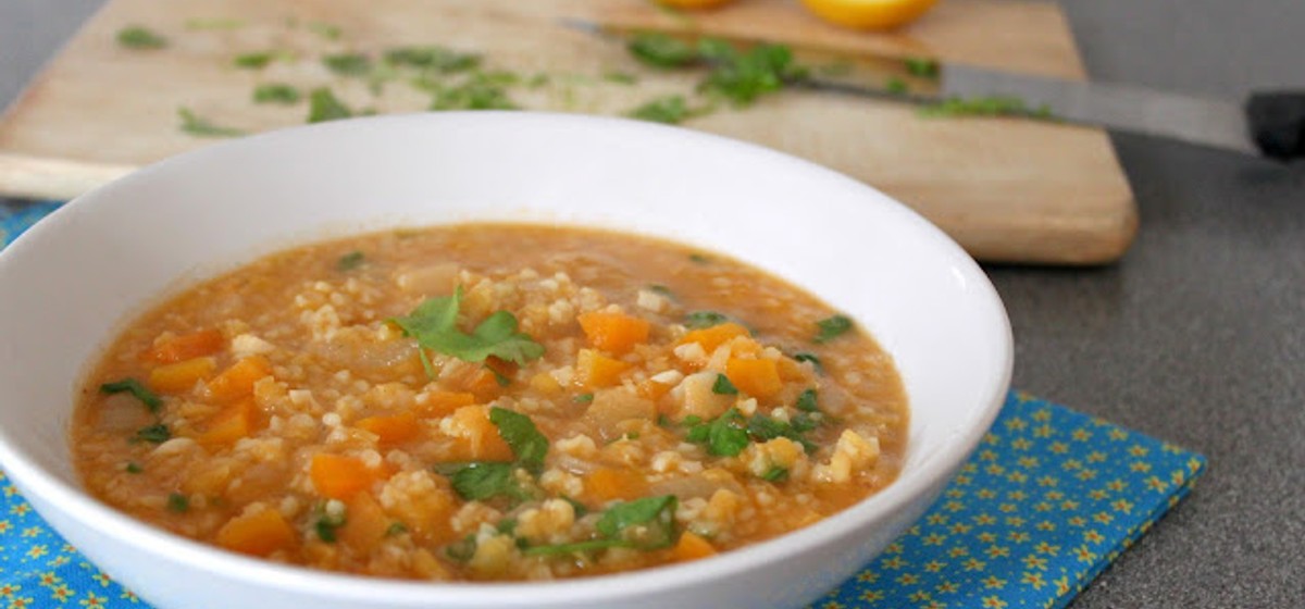 Lentil and Bulgur Soup with Lemon and Parsley Recipe | SideChef