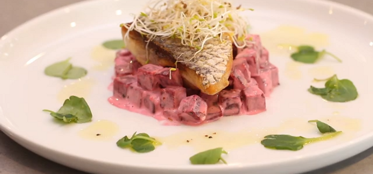 Seared Snapper with Beetroot & Watercress Salad Recipe | SideChef