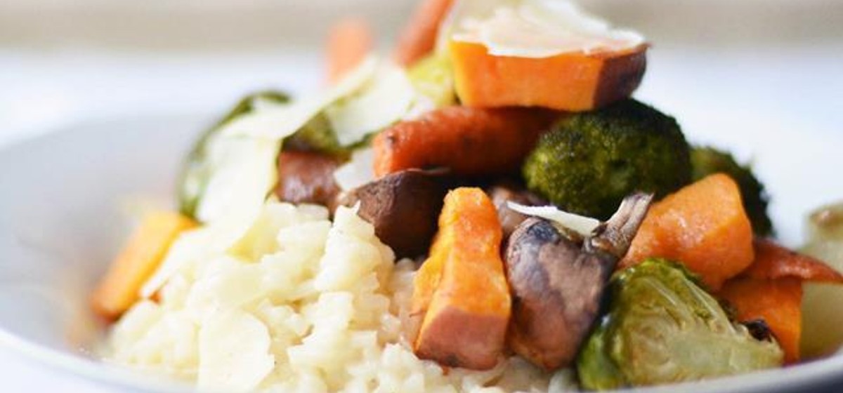 Baked Risotto with Roasted Vegetables Recipe | SideChef