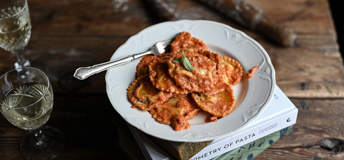 Tuscan Style Ravioli in Creamy Tomato Sauce Recipe | SideChef