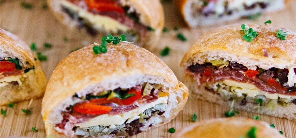 Mini Coppa and Mozzarella Muffalettas Recipe | SideChef