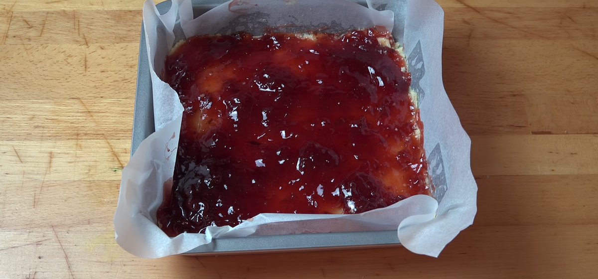 Jam Crumble Shortbread Slices Recipe | SideChef