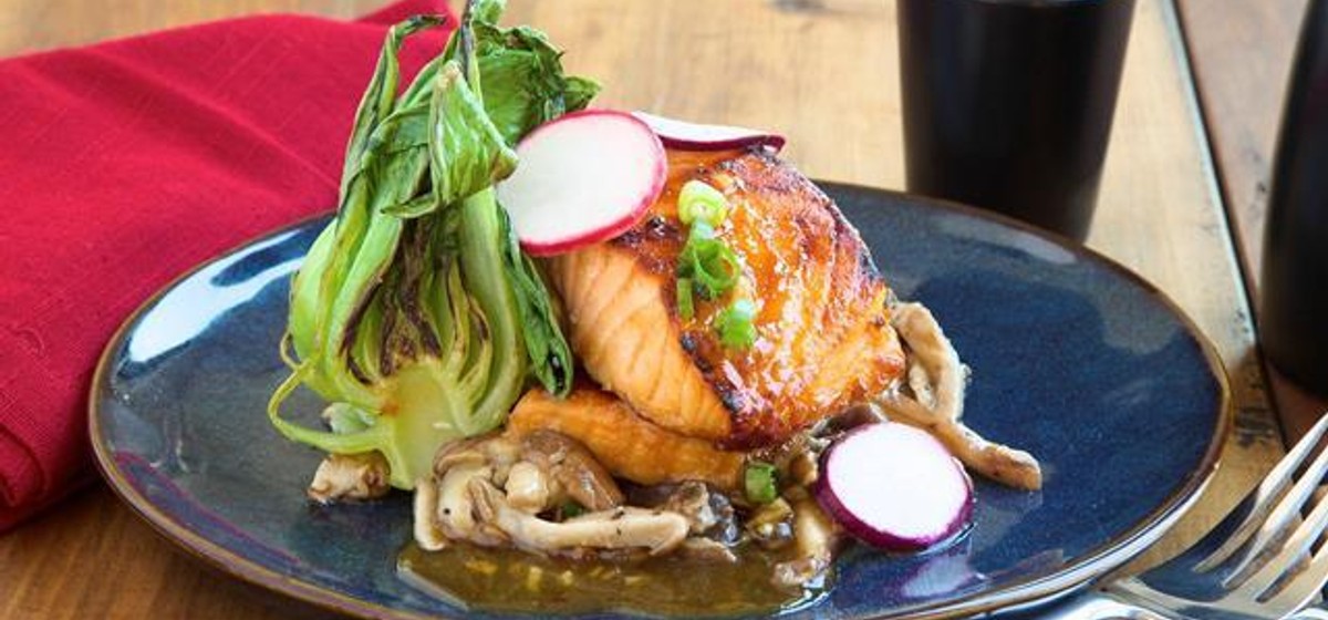 Salmon "Bulgogi" with Baby Bok Choy and Mushrooms Recipe | SideChef