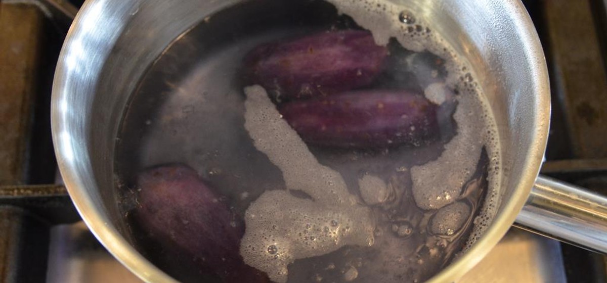 Basil Crusted Salmon with Purple Potato Puree Recipe | SideChef
