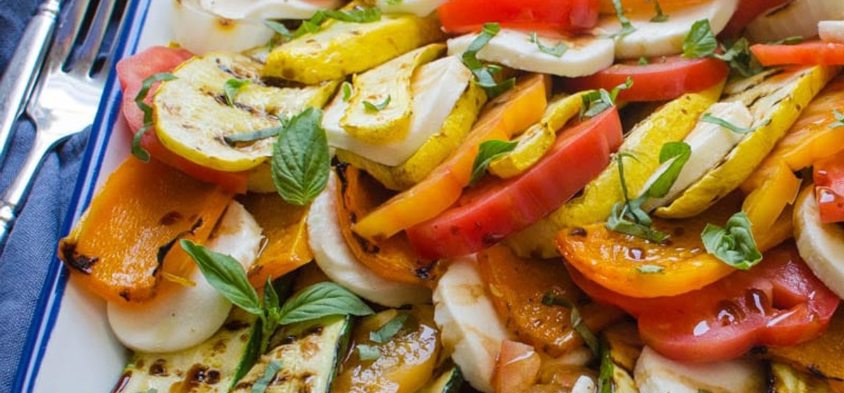 Grilled Vegetable Tomato Mozzarella Caprese Recipe | SideChef