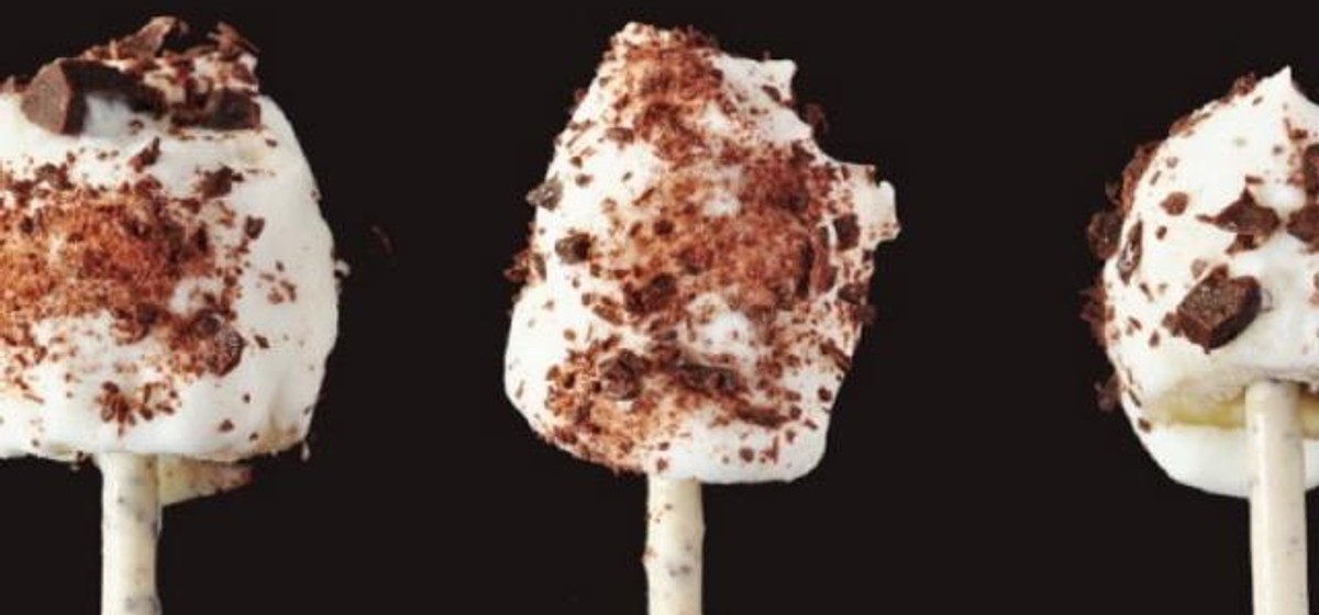 Banana Yogurt Frozen Treats on Pocky Sticks Recipe | SideChef