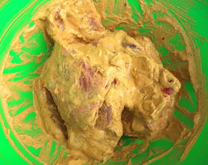 Goan Tandoori Pork Ribs with Aloo Palak Recipe | SideChef