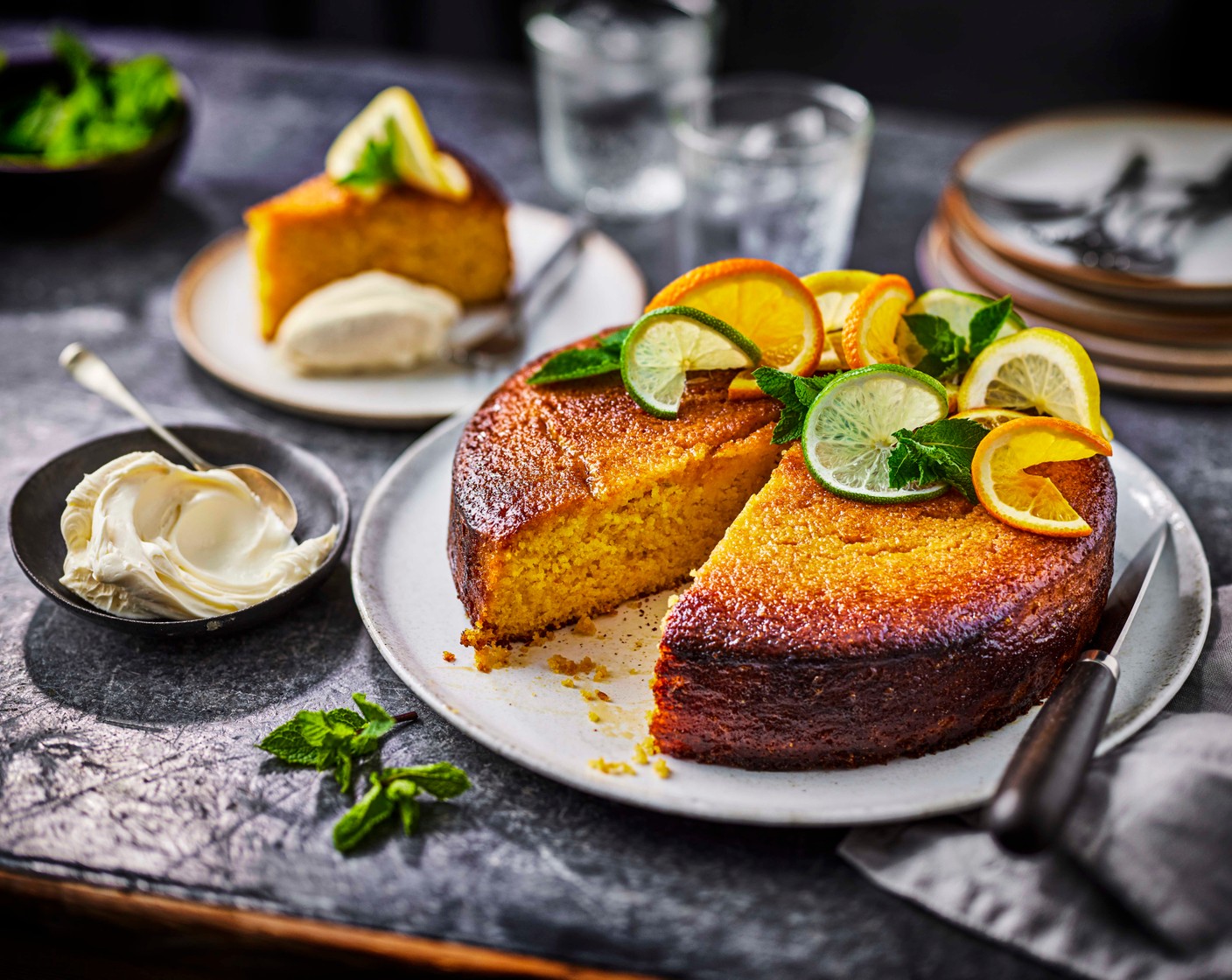 Orange, lemon and lime polenta cake | M&S