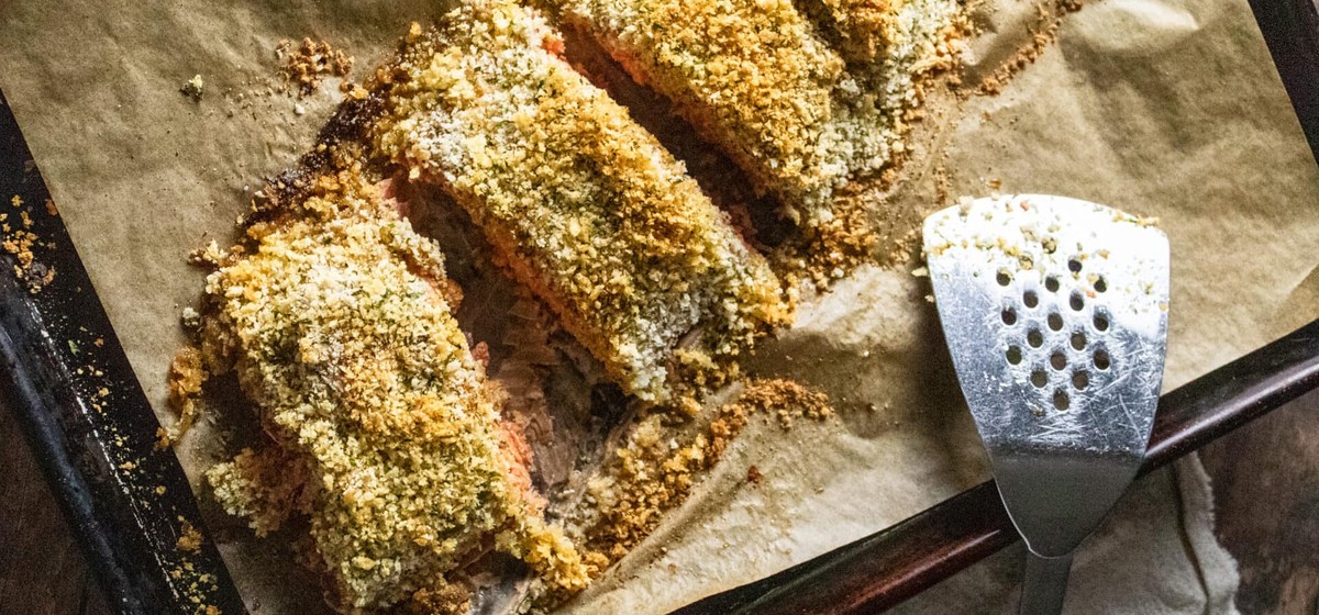 Dijon Panko-Crusted Salmon Recipe | SideChef