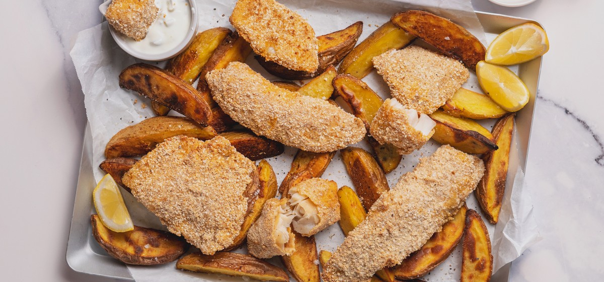 Sheet Pan Fish and Chips Recipe | SideChef
