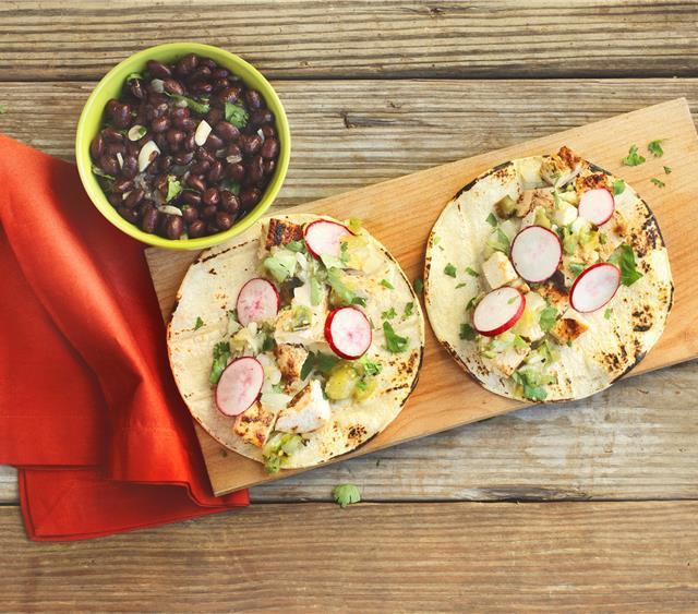 Lime Chicken Tacos with Tomatillo Salsa Recipe | SideChef