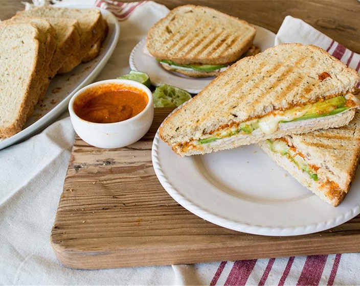 Harissa Avocado and Turkey Panini Recipe | SideChef