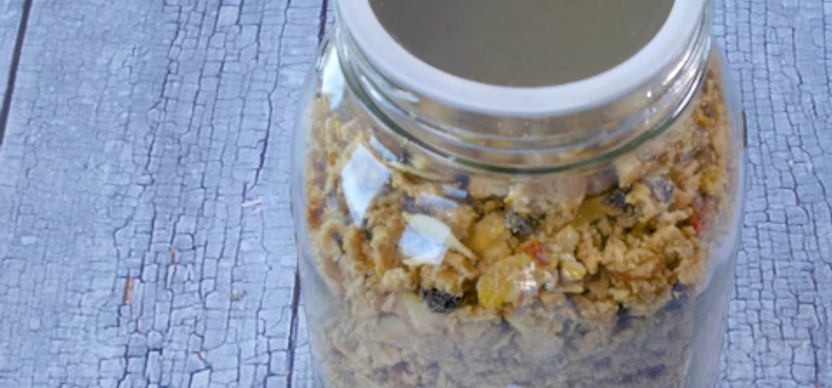 Lacto-Fermented Coconut Oatmeal & Dried Fruit Granola Recipe | SideChef