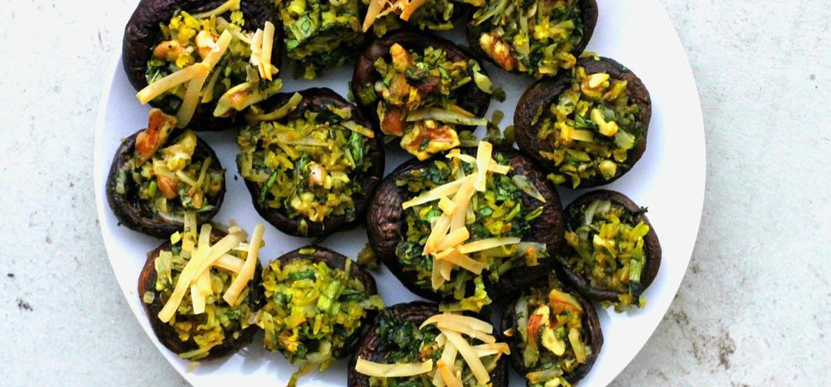 Vegan Stuffed Mushroom Caps Recipe | SideChef