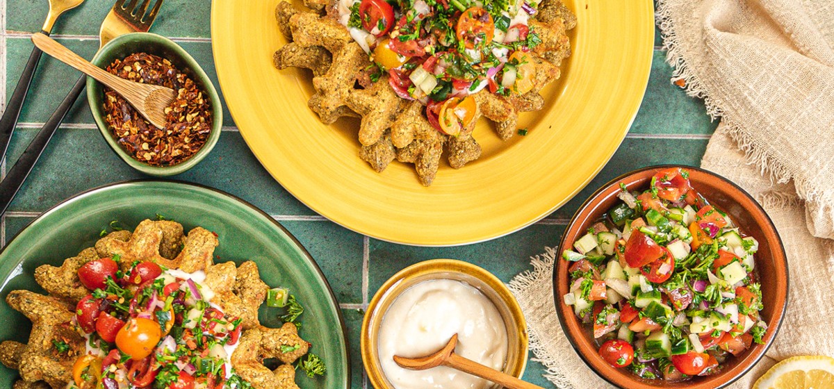 15-Minute Vegan Falafel Waffles Recipe | SideChef